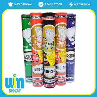 Jual Shuttlecock Badminton Kok Bola Bulutangkis 1 Slop 12 pcs | Shopee ...