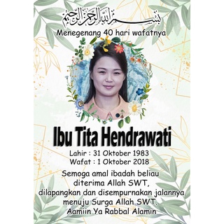 Jual Kartu Ucapan Haul Tahlil / 40 hari / 1000 hari | Shopee Indonesia