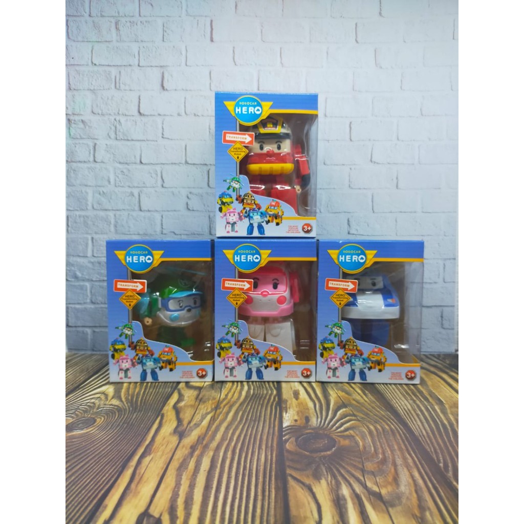 Jual Mainan Mobil Robot Anak Robocar Hero Karakter Lucu | Shopee Indonesia