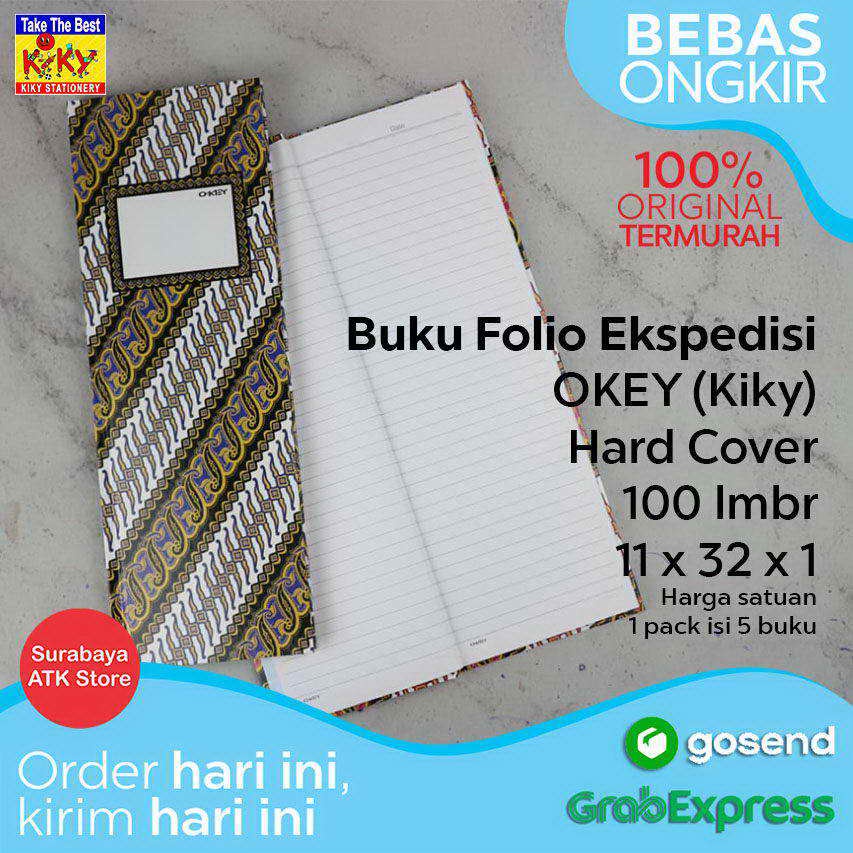 Jual Buku Ekspedisi Folio 100 Okey Hard Cover Absen Log Panjang ...