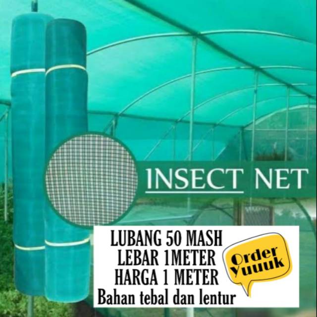 Jual INSECT NET/ KASA SERANGGA HIJAU LEBAR 1 METER ECERAN | Shopee Indonesia