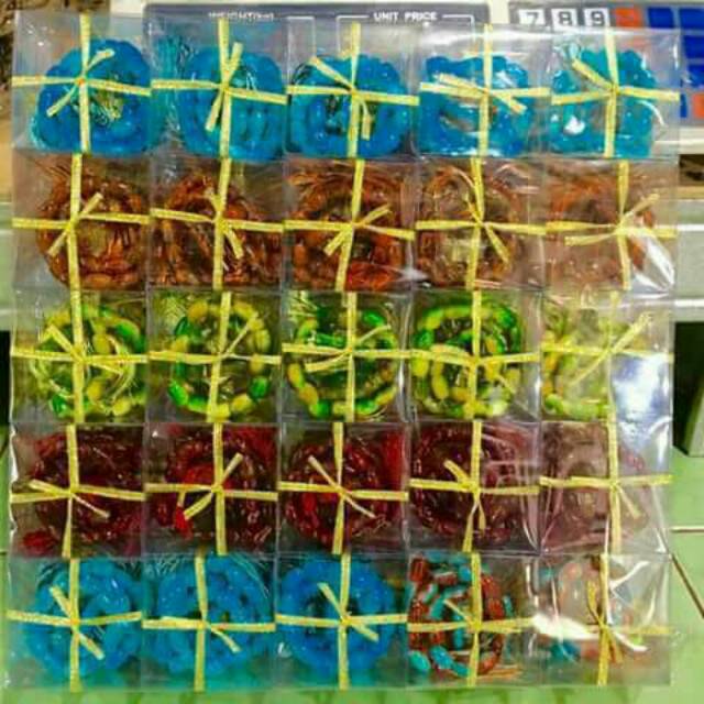 Jual ( isi 50pcs ) - SOUVENIR PERNIKAHAN Tasbih batu mika kotak ...