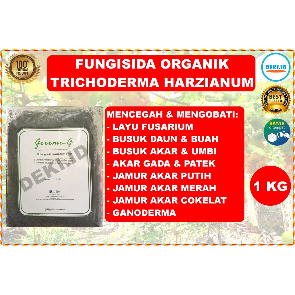 Jual Fungisida Hayati Tricoderma Harzianum GreemiG 1 Kg Pupuk Organik Jamur Trichoderma Pencegah ...
