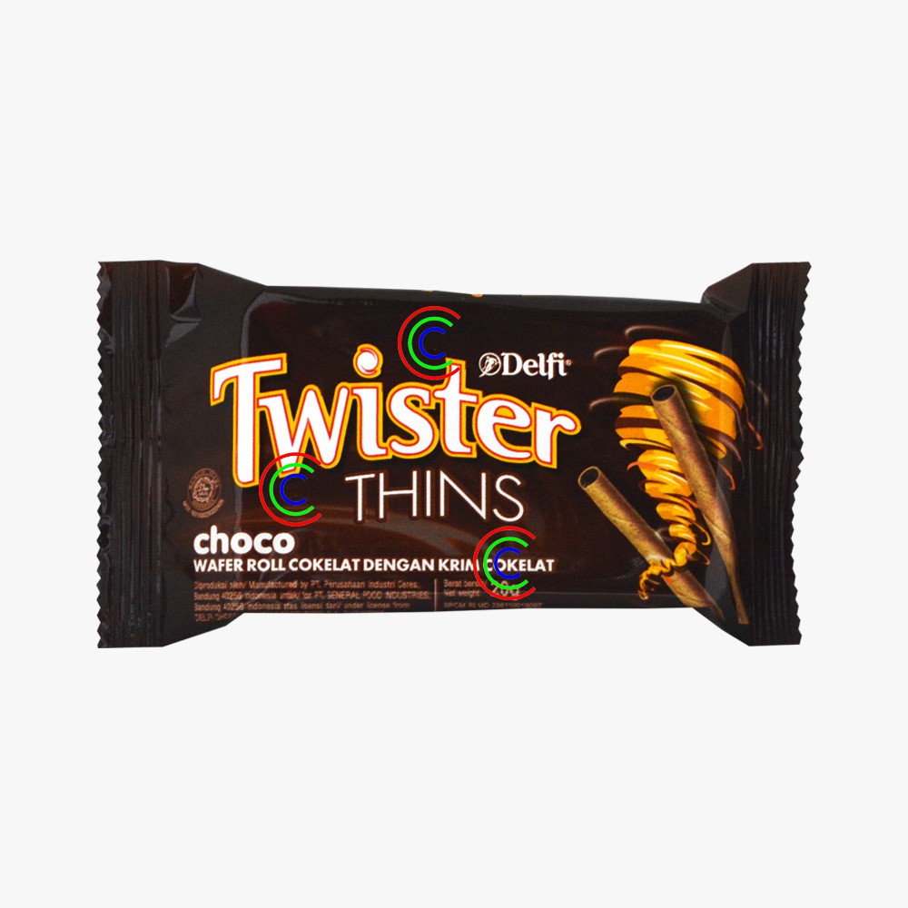 Jual ECERAN Delfi Twister Thins Choco Wafer Roll Coklat Dengan Krim ...
