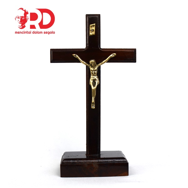 Jual Salib Meja Salib Altar Salib Doa Keluarga SALIB DUDUK KAYU 15 CM ...
