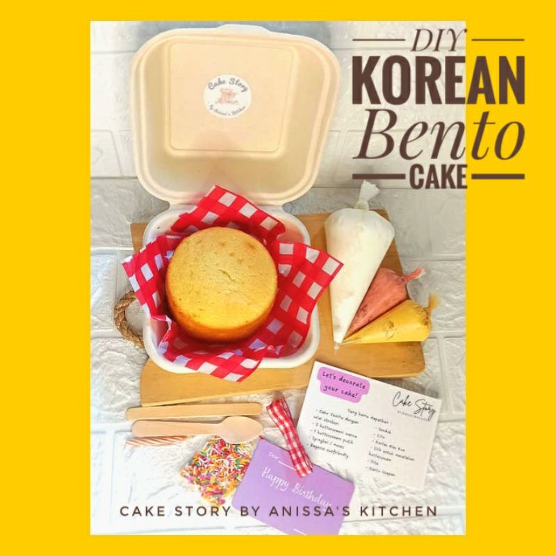 Jual KOREAN BENTO CAKE DIY / HIAS KUE SENDIRI / KOREAN BENTO CAKE KIT ...