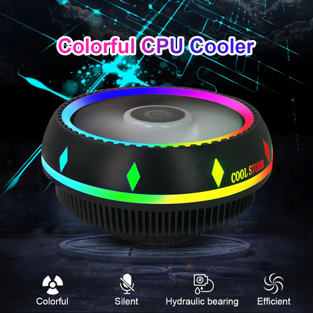 Jual CPU FAN COOLER COOL STORM UFO RGB FOR INTEL DAN AMD FAN PROCESSOR ...
