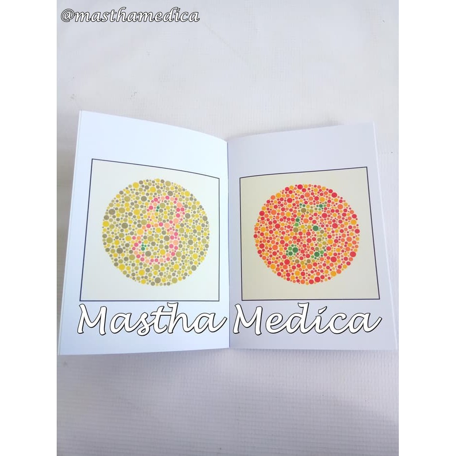 Jual Buku Tes buta warna Cek Color Blind test ishihara Isihara 14 plate ...