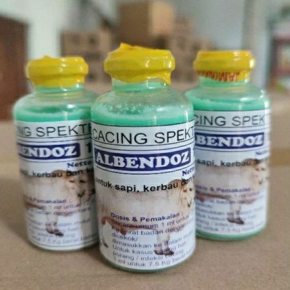 Jual ALBENDOZ OBAT CACING SAPI KERBAU KAMBING HEWAN TERNAK | Shopee ...