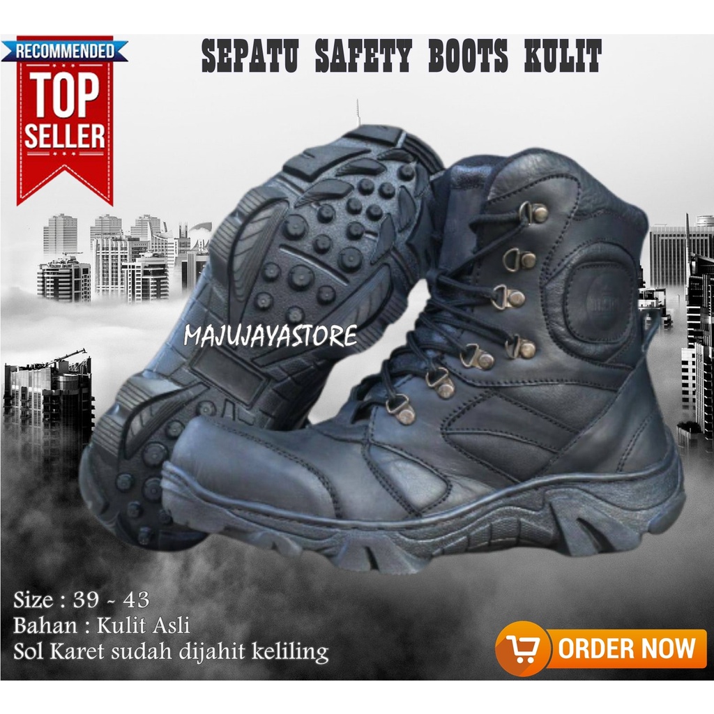 Jual SEPATU SAFETY PRIA UJUNG BESI ORIGINAL MODEL KEREN DAN STYLISH ...