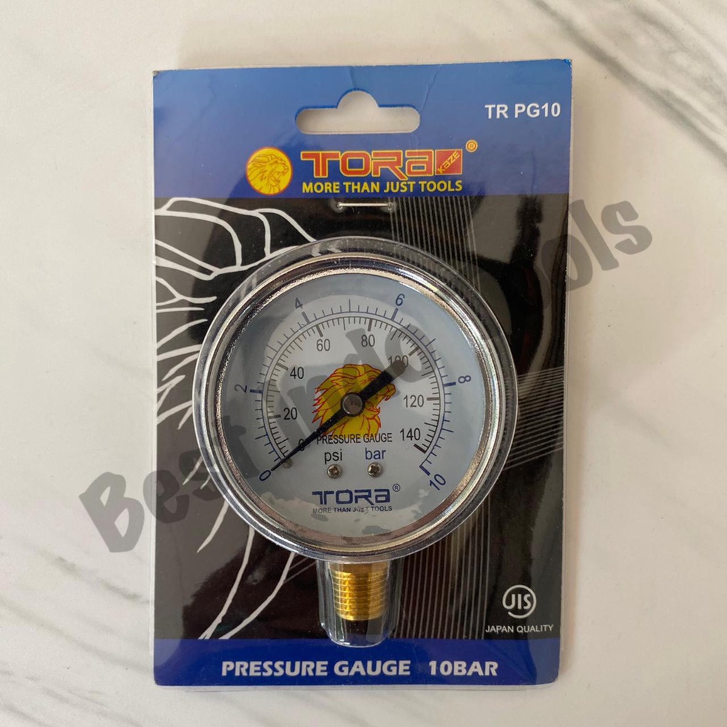 Jual PRESSURE GAUGE TORA 10 / 16 / 25 BAR MANOMETER METERAN ANGIN ...