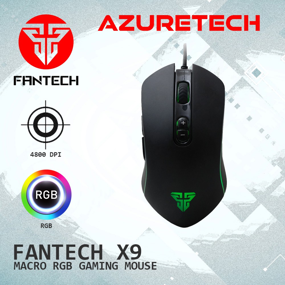 Jual Fantech X9 Thor Macro RGB Gaming Mouse Garansi Resmi | Shopee ...