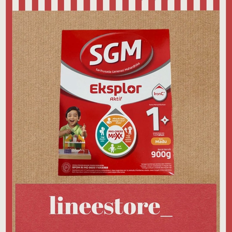 Jual SGM Eksplor 1 Plus Susu Pertumbuhan 1-3 Tahun Madu 900 g | Shopee ...