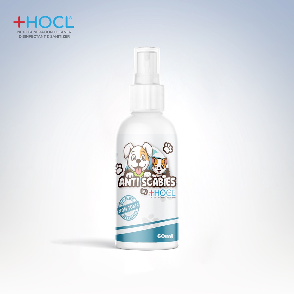 Jual +HOCL Anti Scabies 60 mL Obat Jamur Spray Semprot Anjing dan ...