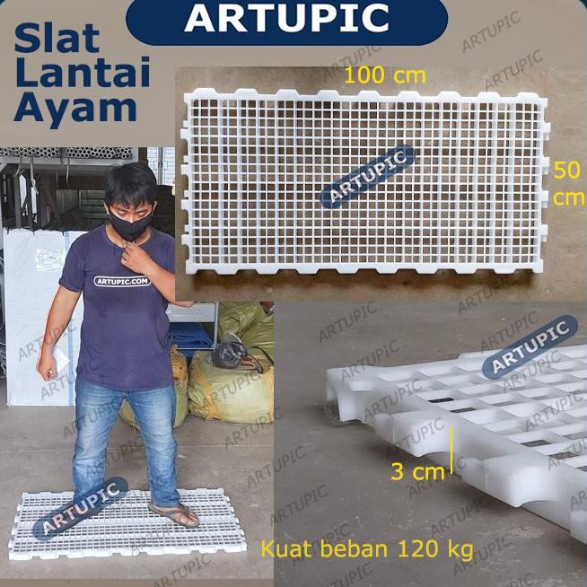 Jual Slat Lantai Ayam Alas Lantai Pijakan Kandang Ayam Kelinci Unggas Kambing Artupic (KODE 0583 ...