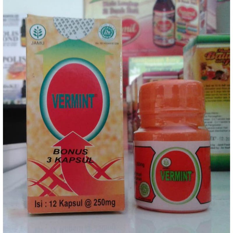 Jual Vermin VERMINT Original isi 12 Kapsul Ekstrak Cacing Tanah Obat ...