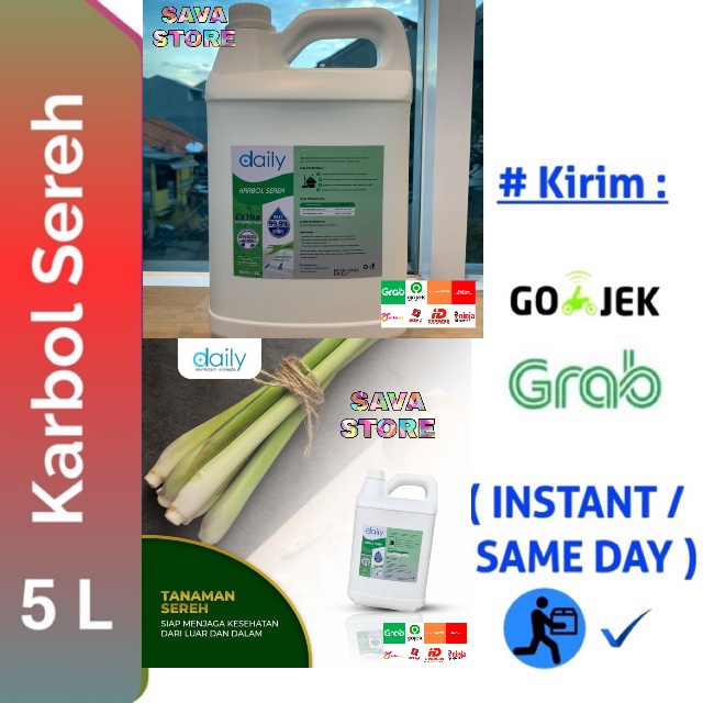 Jual KARBOL DAILY KONSENTRAT 5 LITER ANTIBACTERIAL ANTI NYAMUK ...