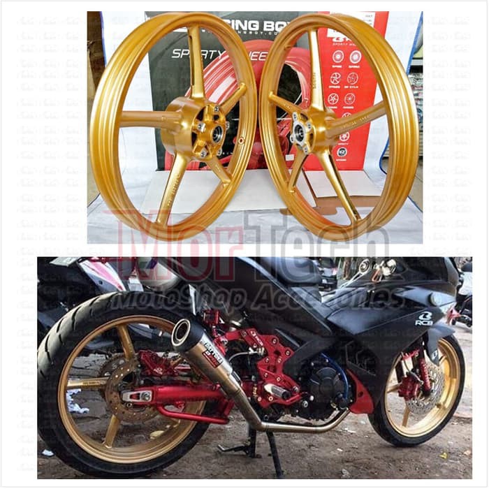 Jual Velg RCB Mx King SP522 Double Disc Palang 5 ring 17 160&160 Original Racing Boy bisa Custom ...
