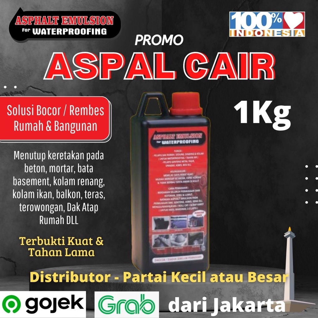 Jual aspal cair solusi bocor dan rembes kemasan 1kg | Shopee Indonesia Jual aspal cair solusi bocor dan rembes kemasan 1kg | Shopee Indonesia