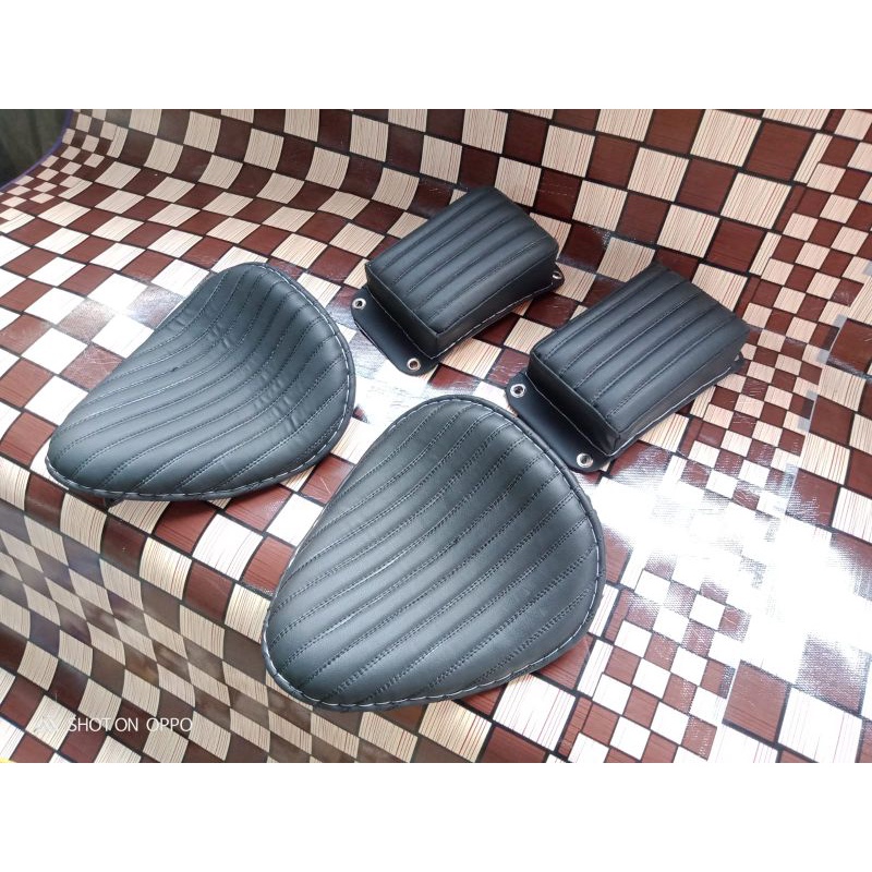 Jual jok double seat/jok motor custom/jok motor double seater custom ...