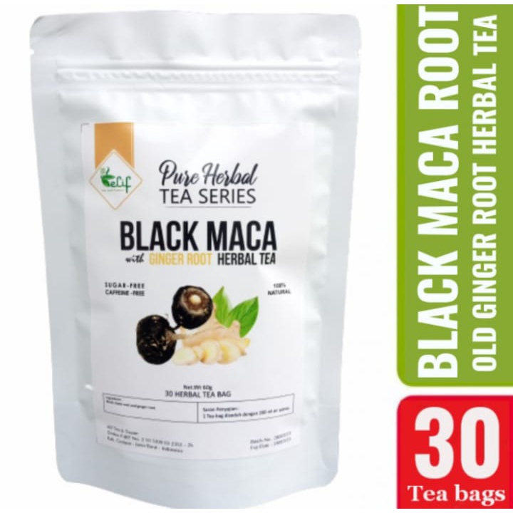 Jual Black Maca Ginger Tea : Black Maca Root & Old Ginger Root (30 Tea ...