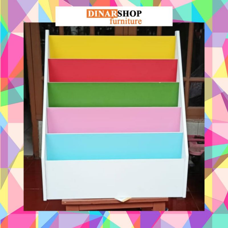 Jual Rak buku anak/rak buku/rak majalah/rak buku minimalis/rak buku TK ...