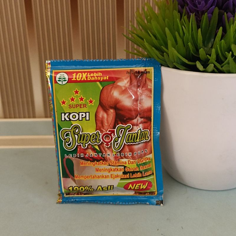 Jual KOPI SUPER JANTAN STAMINA PRIA DEWASA OBAT KUAT OBAT TAHAN LAMA (1 Sachet) | Shopee Indonesia