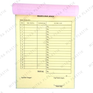 Jual Buku Nota Kontra Bon NCR Kontra Bon 3 Rangkap 3 Kontra Bon AF ...