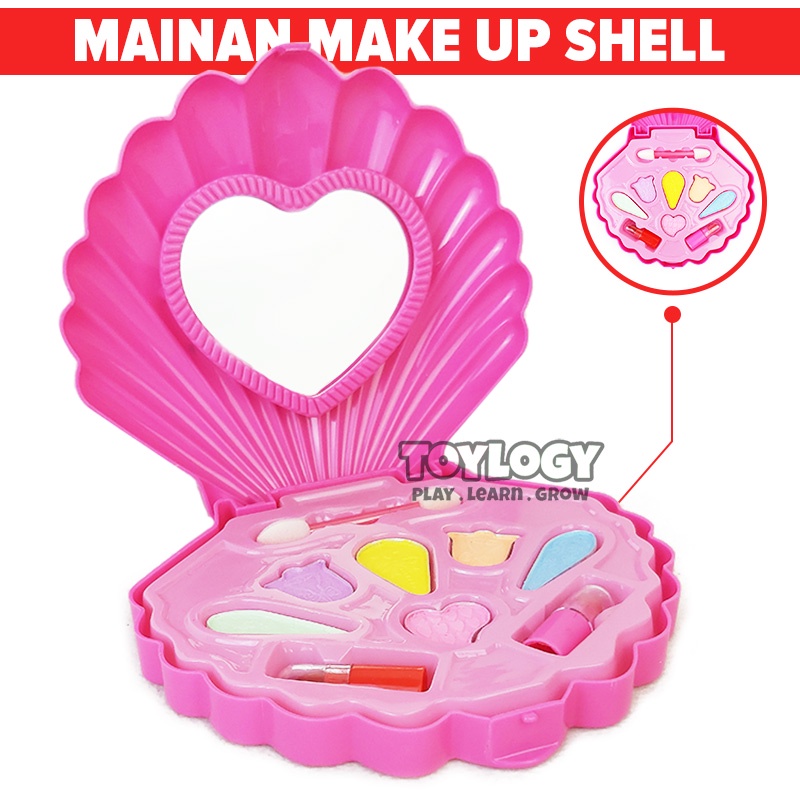 Jual Mainan Anak Perempuan Make Up Kosmetik Shell Kerang Lipstick Eye ...