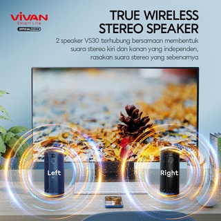 Jual VIVAN 360 Drajat Bluetooth Speaker VS30 Portable Waterproof IPX7 ...