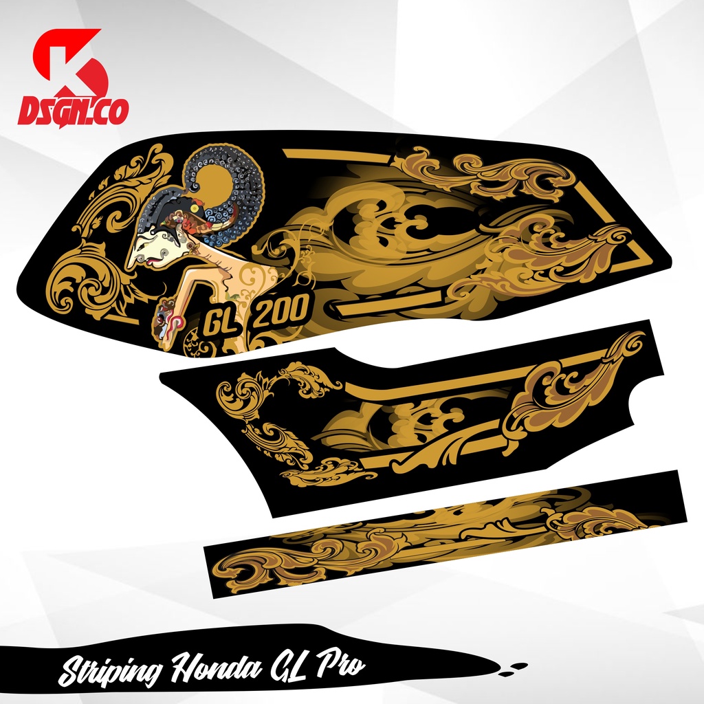 Jual STRIPING STICKER GL PRO ARJUNA GL MAX WAYANG | Shopee Indonesia
