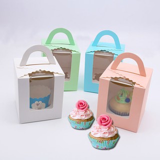 Jual box CUPCAKE CUP 1 Dus kotak cake muffin tart bolu satuan | Shopee ...