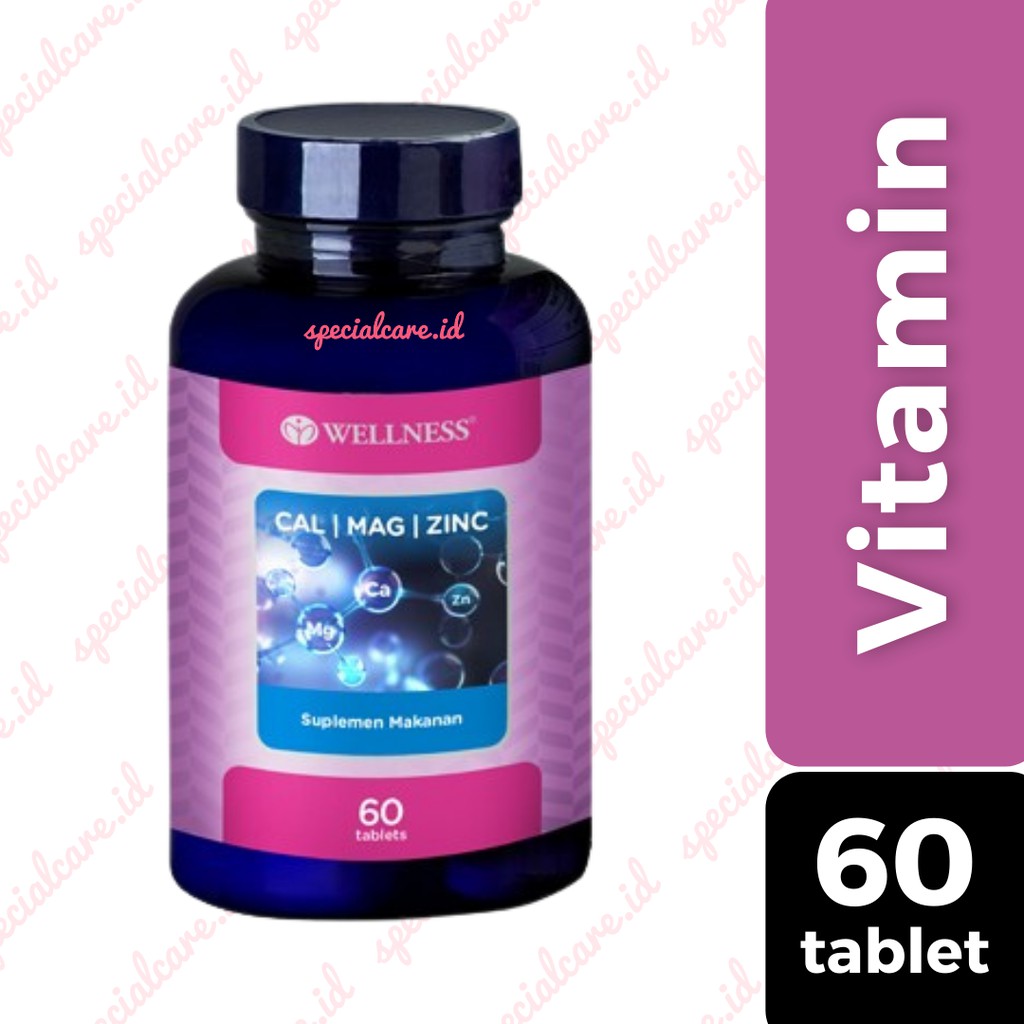 Jual WELLNESS CAL/MAG/ZINC 60 TABLETS - CAL MAG ZINC CALCIUM MAGNESIUM ...