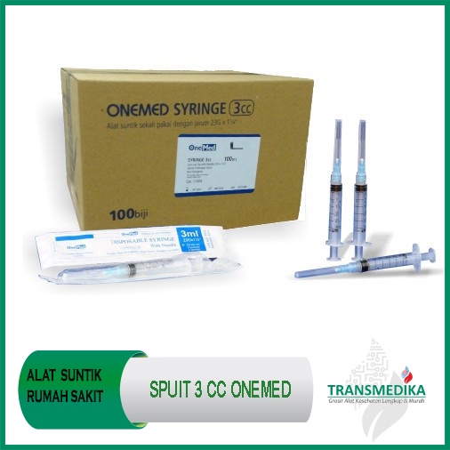 Jual Spuit 3cc / Syringe 3cc Onemed / BOX | Shopee Indonesia