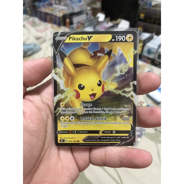 Jual Kartu Pokemon TCG Pikachu V RR Hologram s8b VMax Klimaks Original Indonesia Listrik ...