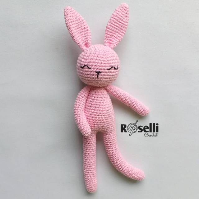 Jual AMIGURUMI - Boneka rajut Lolli Bunny Amigurumi (PINK) | Shopee ...