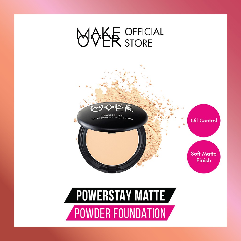 Make Over Powerstay Matte Powder Foundation 12 gr | Shopee Indonesia