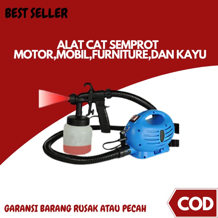 Jual Kompresor Cat Mini Listrik Paint Zoom Spray Gun Alat Cat Semprot ...