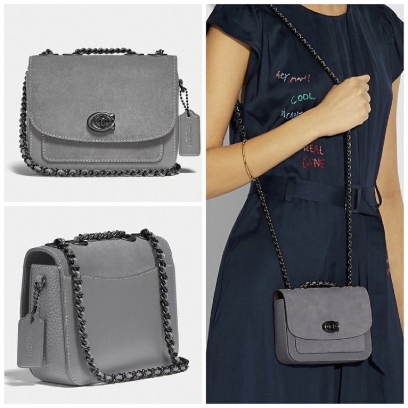 Jual coach madison 16 shoulder bag pewter granite | Shopee Indonesia