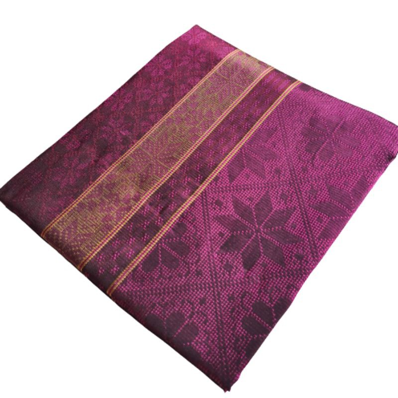 Jual Songket Warna Ungu Manggis | Songket Baron new | Shopee Indonesia