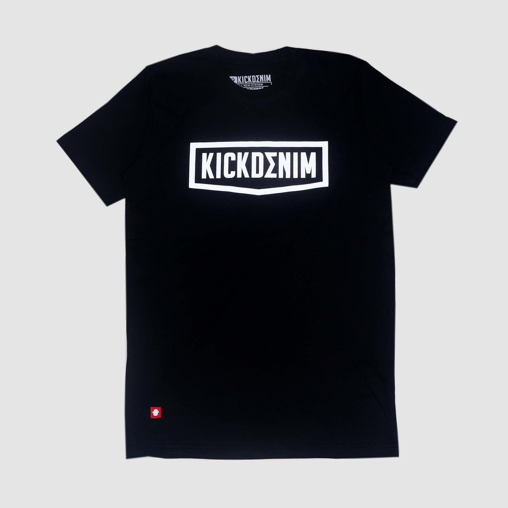 Jual Kick Denim Kaos - White Block | Shopee Indonesia