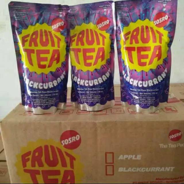 Jual Fruit Tea Apple dan Blackcurrant Pouch 230 ml (Isi 24 pcs ...
