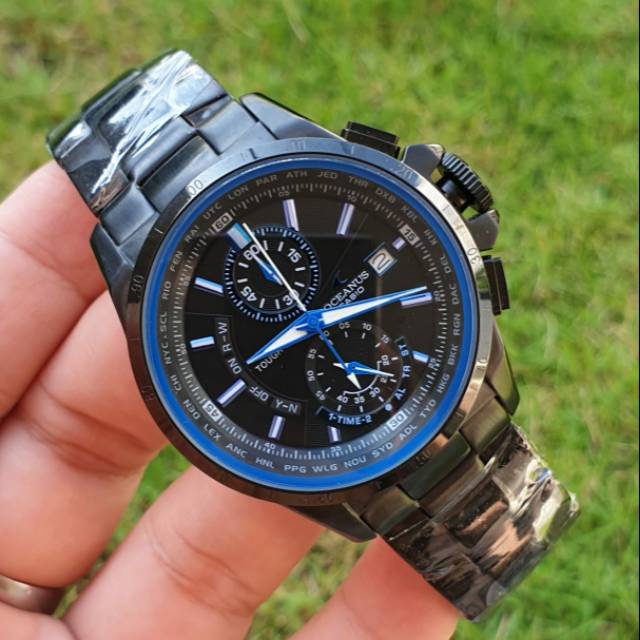OCW-T1000 OCEANUS jam tangan pria casio black | Shopee Indonesia