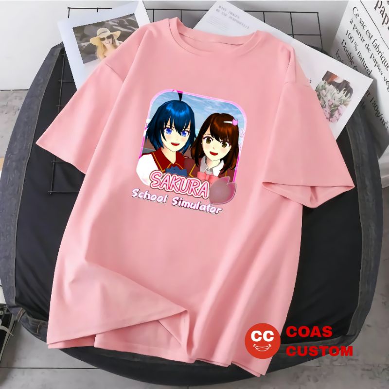 Jual BAJU KAOS SAKURA SCHOOL SIMULATOR ANAK FREE CUSTOM NAMA | Shopee ...