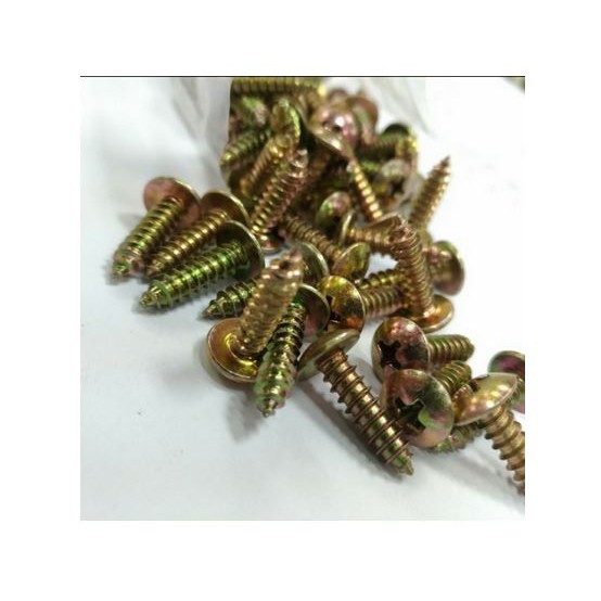 Jual Skrup T TS TAB TSAB TSAT Sekrup Kuning Tapping Screw 10 x 3/4 Inch ...