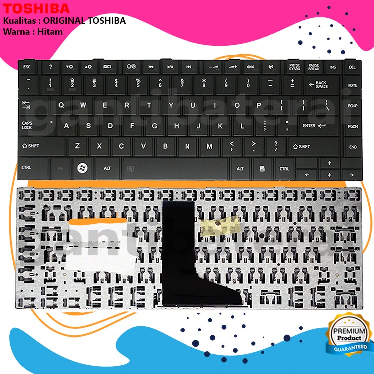 Jual Keyboard Laptop Toshiba C800 C800D C840 M800 M805 L800 L805 L830 ...