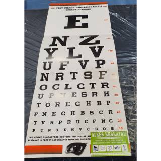 Jual Snellen Chart / alat tes mata rabun jauh dekat | Shopee Indonesia