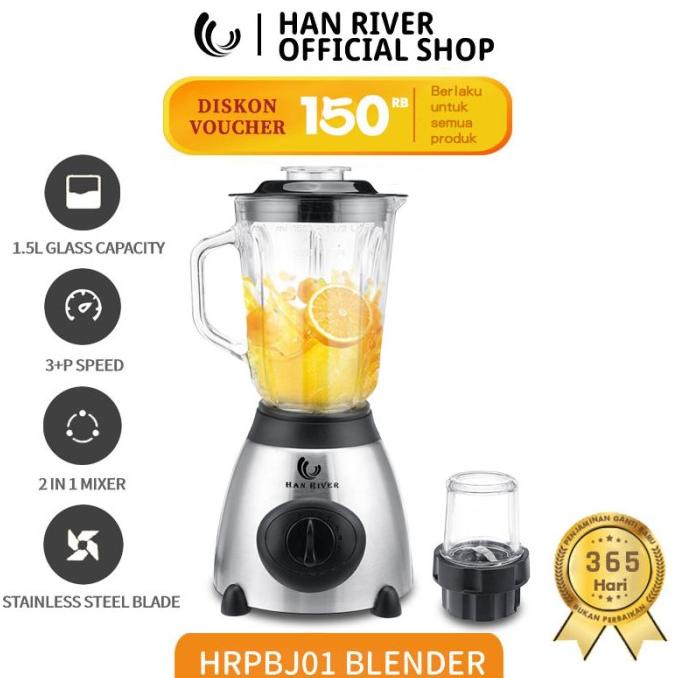 Jual HAN RIVER Blender HRPBJ01 Mitochiba CH 200 PREMIUM KACA 2 IN1 ...