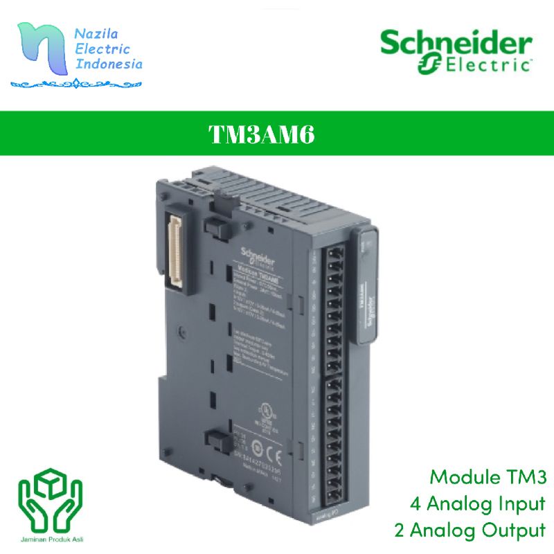 Jual Schneider TM3AM6 Modicon TM3 4A I/O Analog Input PLC M221 Original | Shopee Indonesia