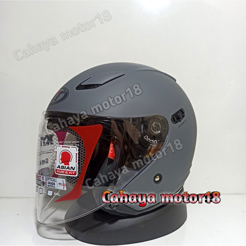 Jual HELM KYT DJ MAXI VISOR VENOM CLEAR GORILA GREY MATT|MAXI ABU DOF ...